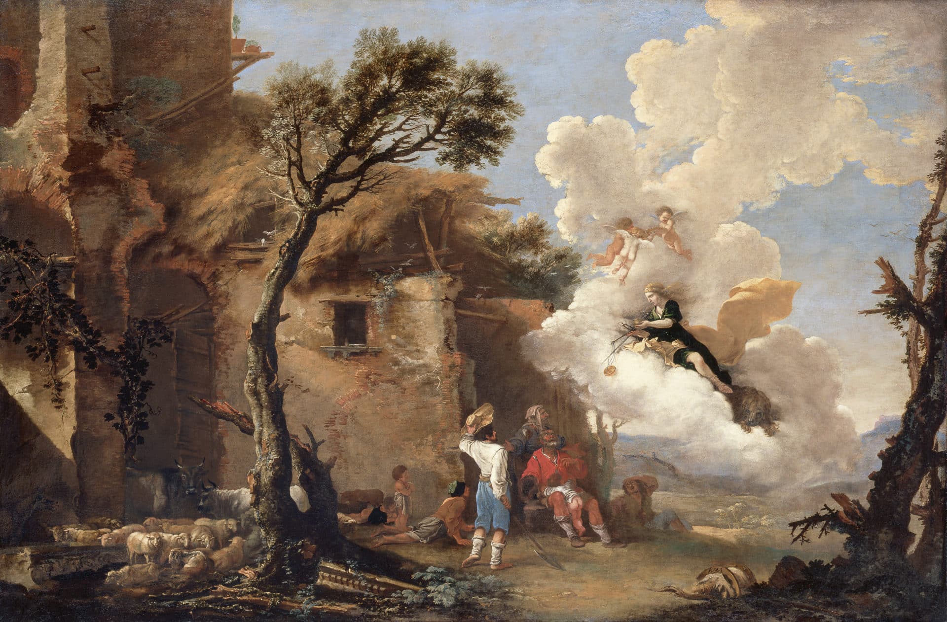 Salvator Rosa - Italienischer Barockmaler für Freie Kunst