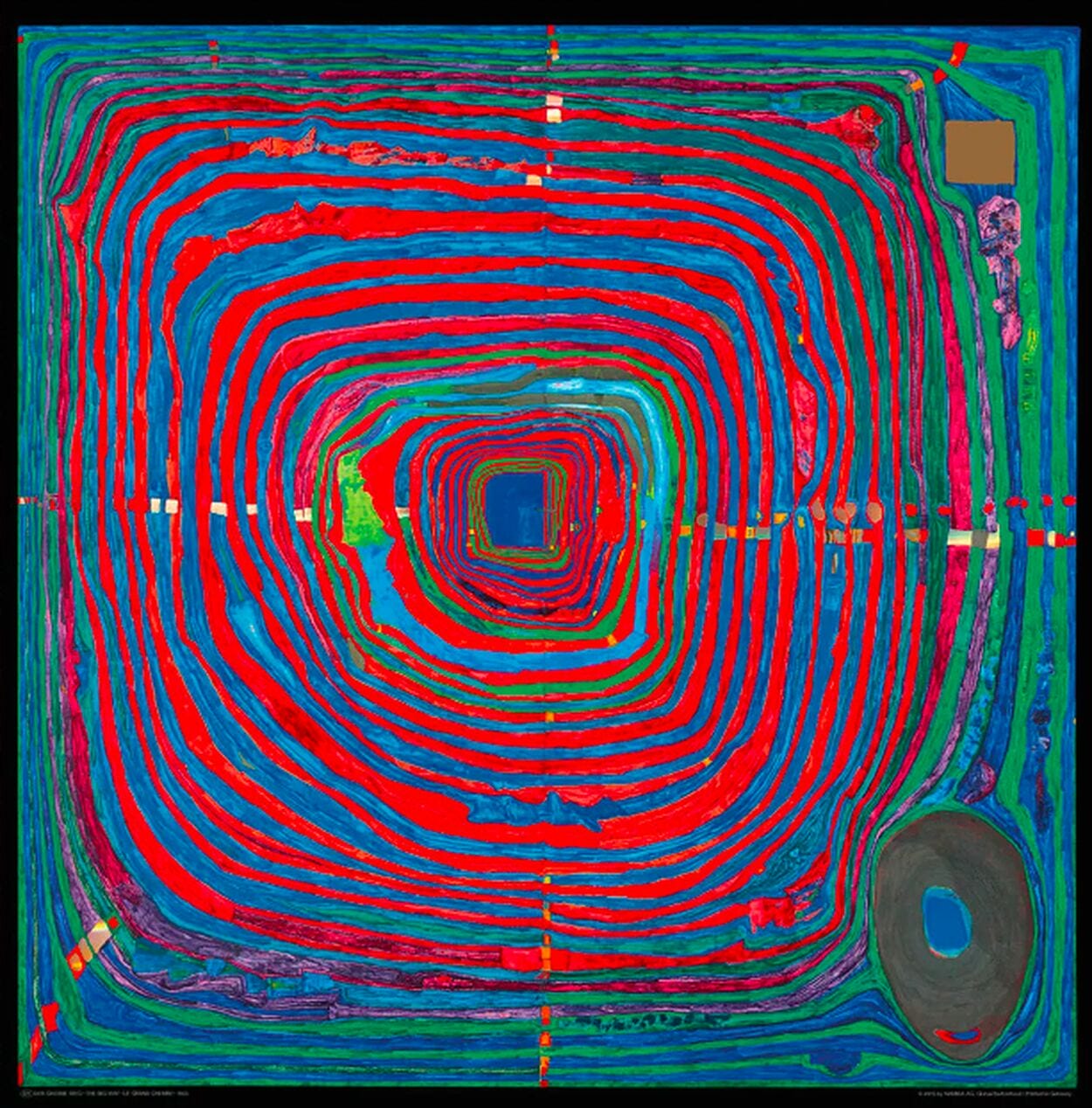 Friedensreich Hundertwasser: "Der große Weg", Kunstwerk
